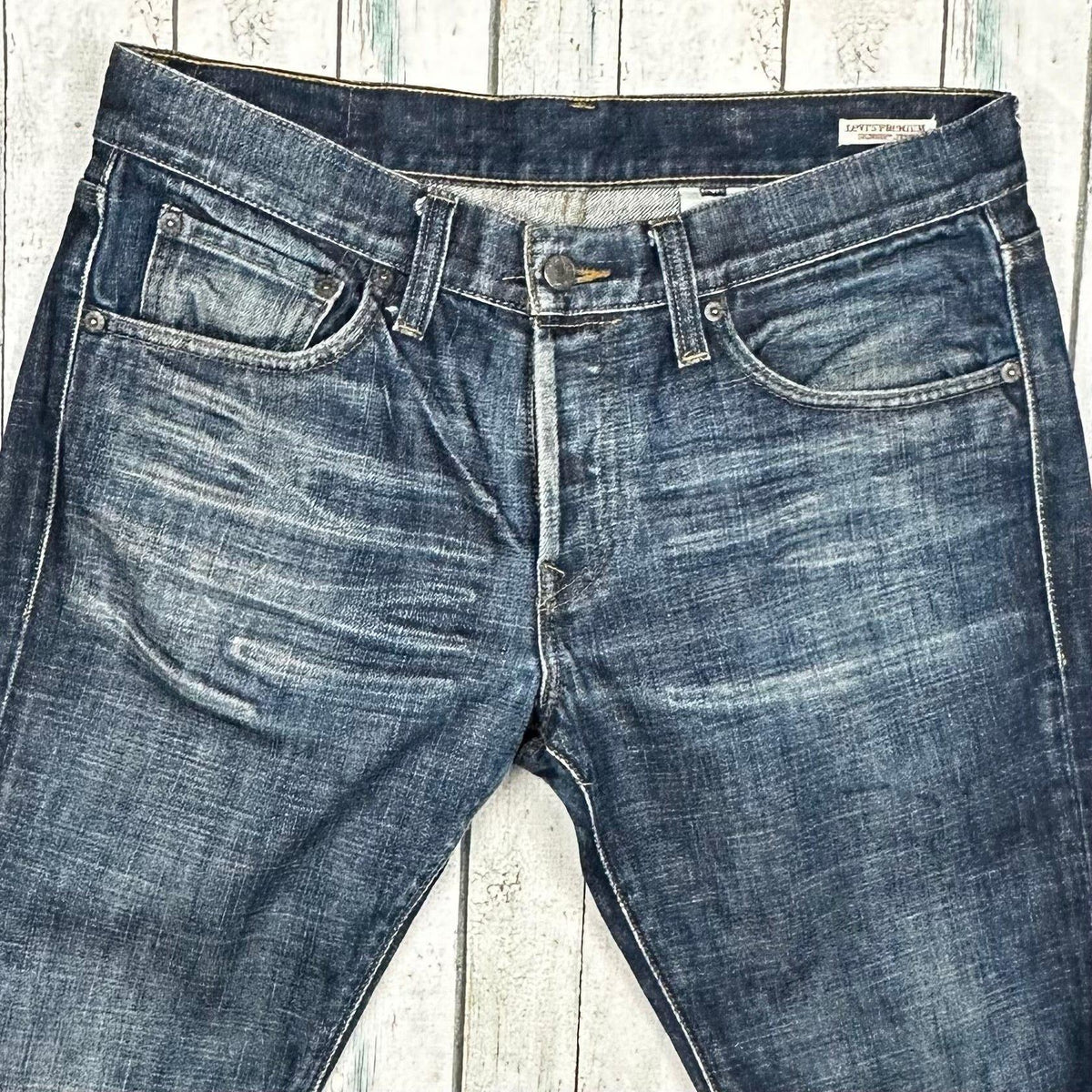 Levis Premium 'Skinner' Bootcut Denim Jeans - Size 34 – Jean Pool