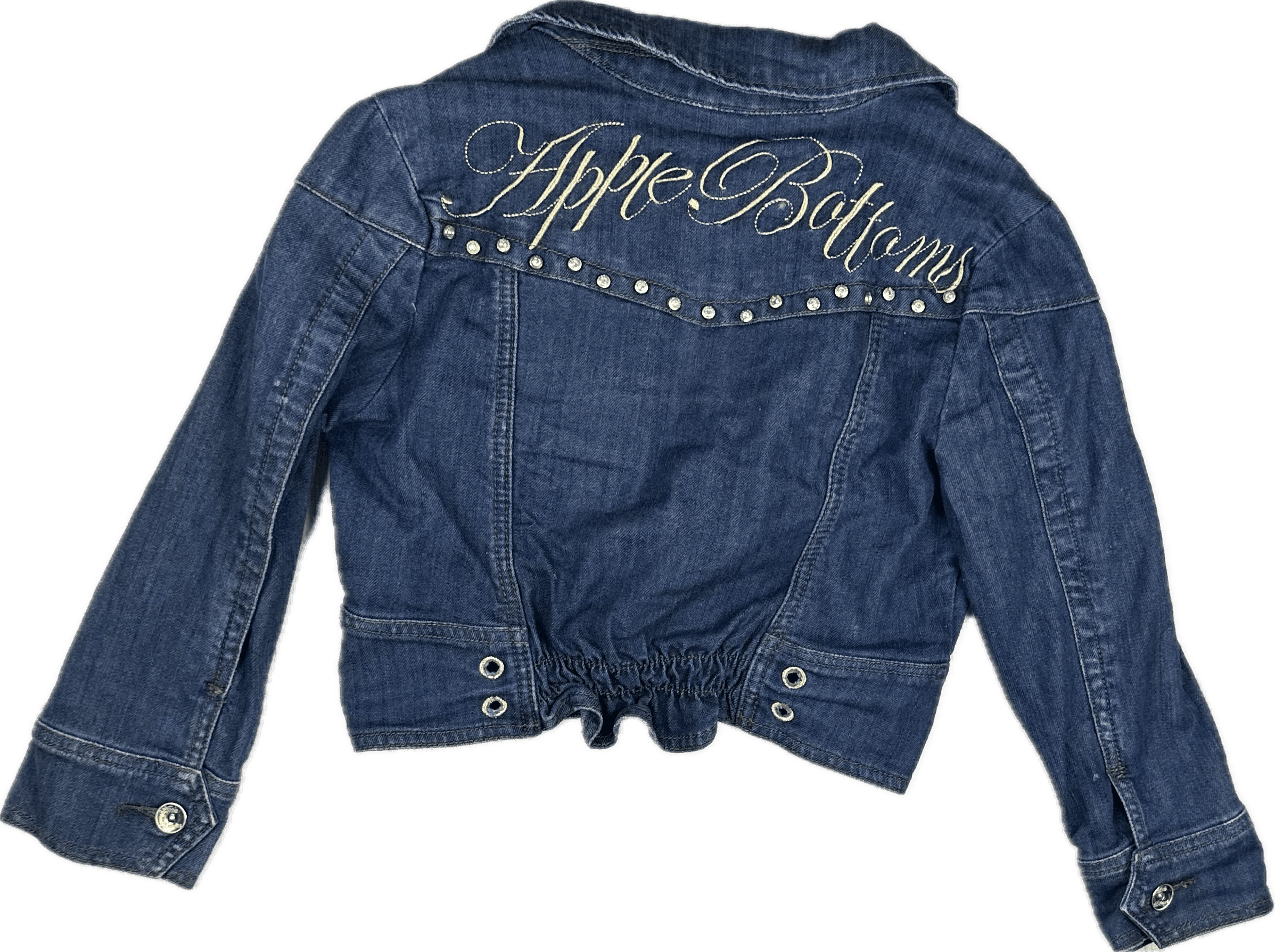 Apple Bottoms Girls Rhinestone Denim Logo Jacket – Jean Pool