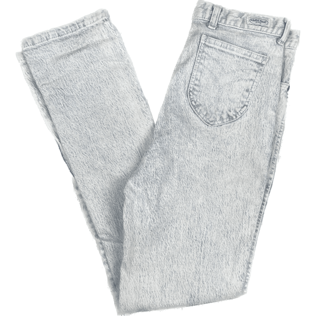 Vintage Fabergé 1980's High Waisted Snow Wash Stretchie Jeans - Size 1 ...